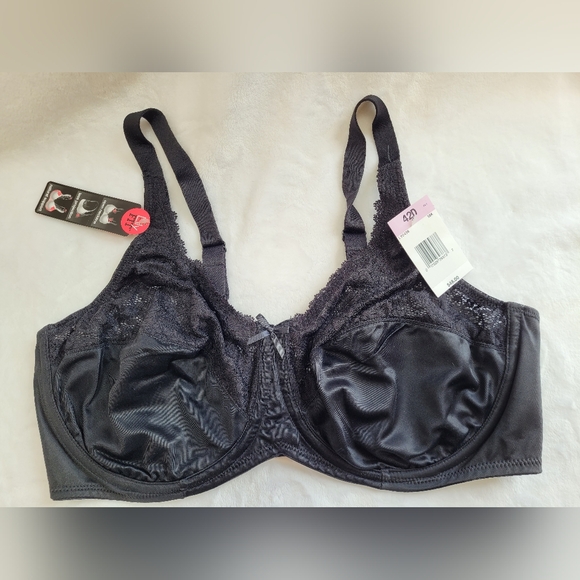 Lillyette | Intimates & Sleepwear | Lilyette Elegant Black Lace Bra ...